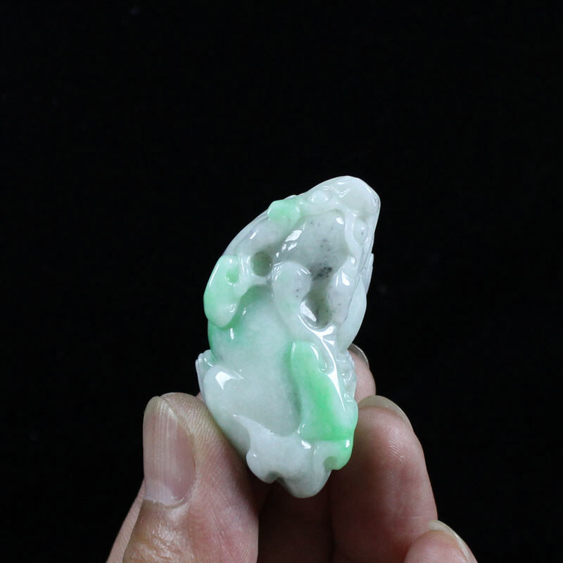 Grade Certified “A” Natural Emerald Green Jadeite Jade Pendant Pixiu ...