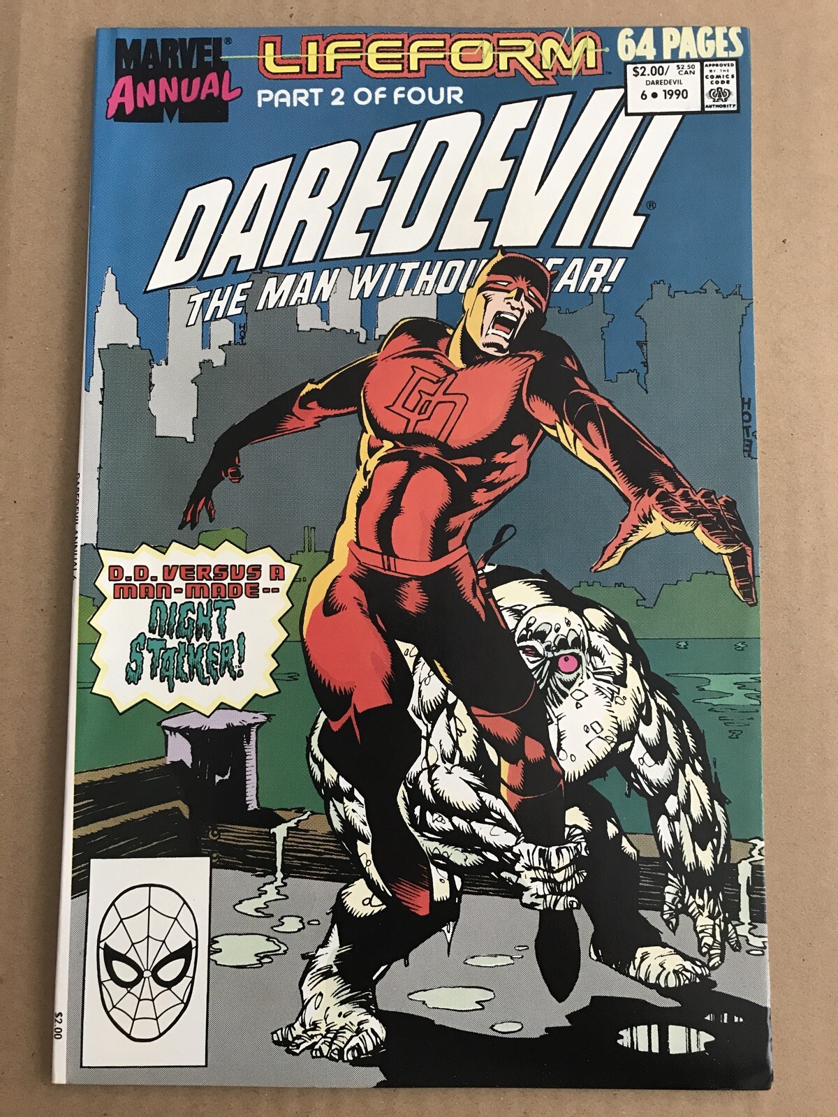 DAREDEVIL ANNUAL 1990 64 PAGES #6 LIFEFORM PART 2 MARVEL COMICS | eBay