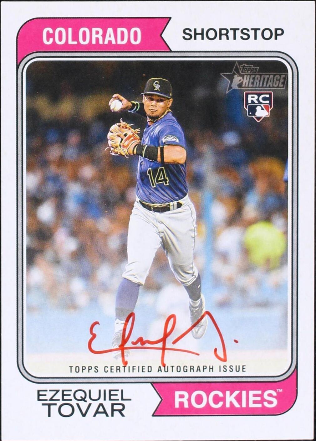 2023 Topps Heritage High Number - Real One Autographs Ezequiel Tovar # ...