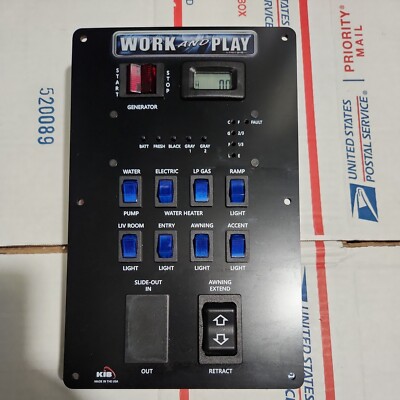 KIB M2831 RV Monitor Panel Control Panel OEM Work and Play switch board ...