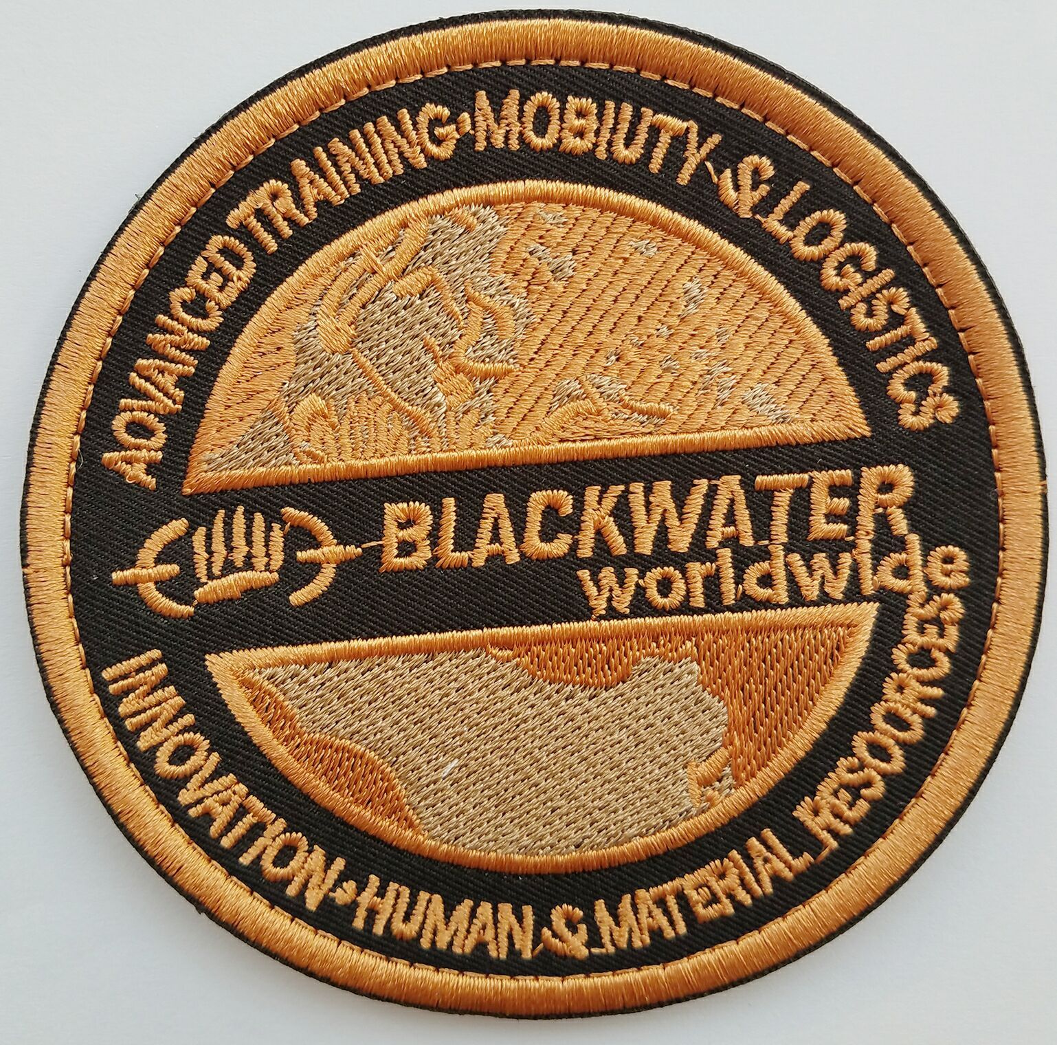 4" RARE CIA BLACKWATER WORLDWIDE OPERATOR TACTICAL HOOK PATCH DESERT ...