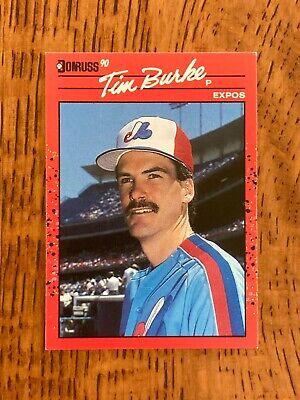 Donruss 1990 Baseball Card - Tim Burke #334 Expos - Error | eBay