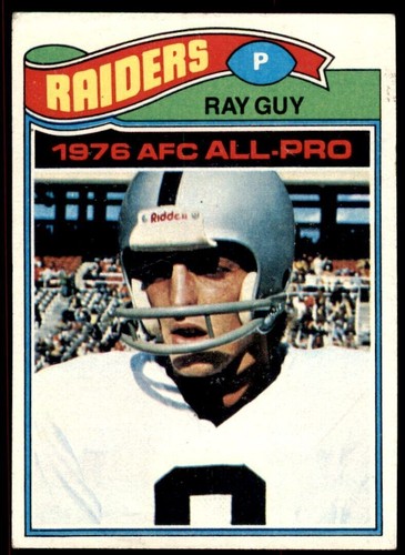 1977 Topps Ray Guy . Oakland Raiders #320 | eBay