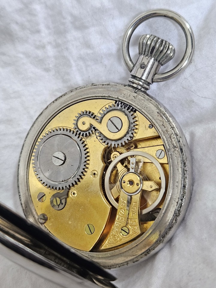 Stopwatch Swiss Pocket Watch (FULL WORKING ORDER) Swiss Gents 7J 1900s ...