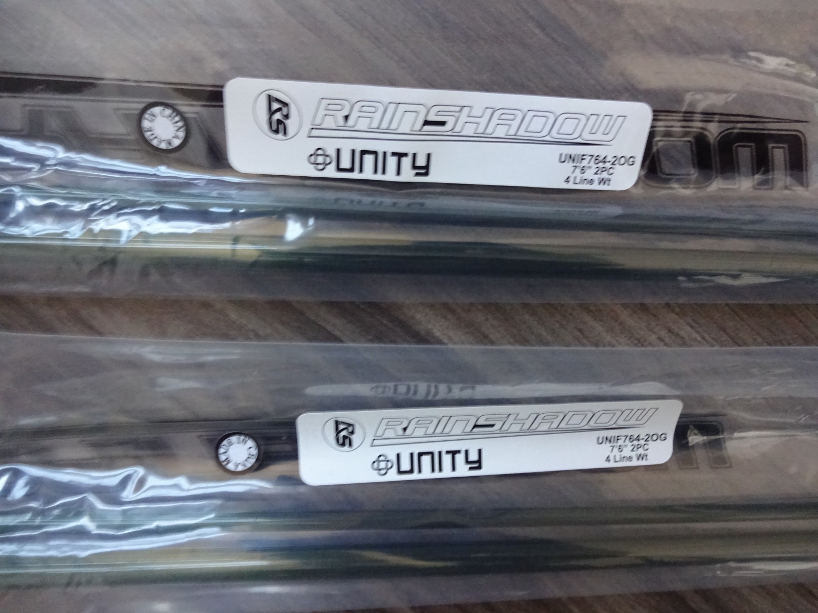 2 Rod Building Wrapping Rainshadow UNITY UNIF764-2OG 7'6" 2pc 4wt fly ...
