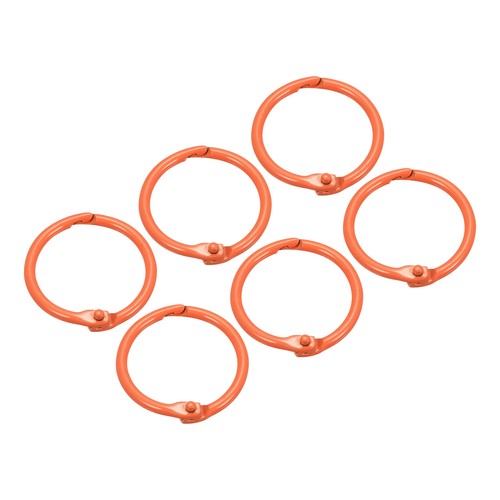 Loose Leaf Binder Rings (30mm/1.2 Inch) 12Pcs, Steel Key Ring Clips ...