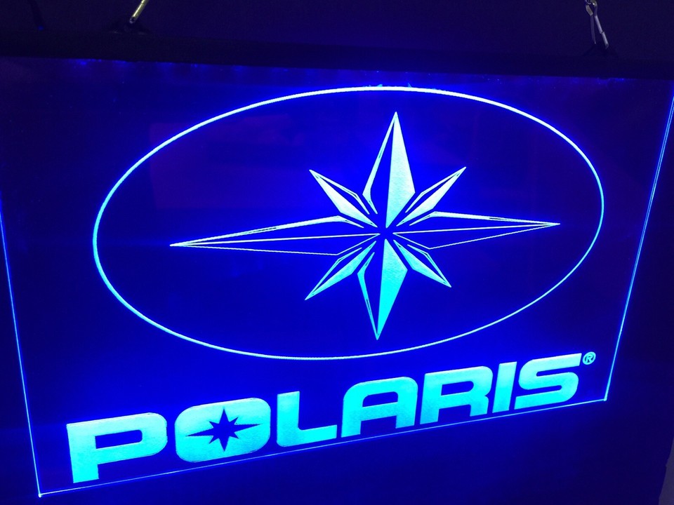 Polaris Led Neon Light Sign Edge Lit Man Cave Garage Game Room LARGE ...