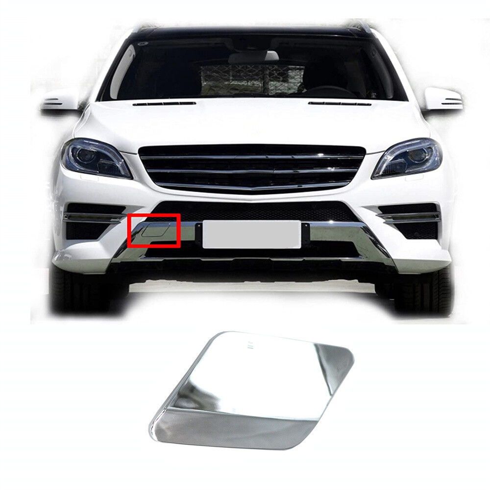 1x Front Bumper Tow Eye Hook Cover Cap Chrome For Mercedes W166 ML350 ...