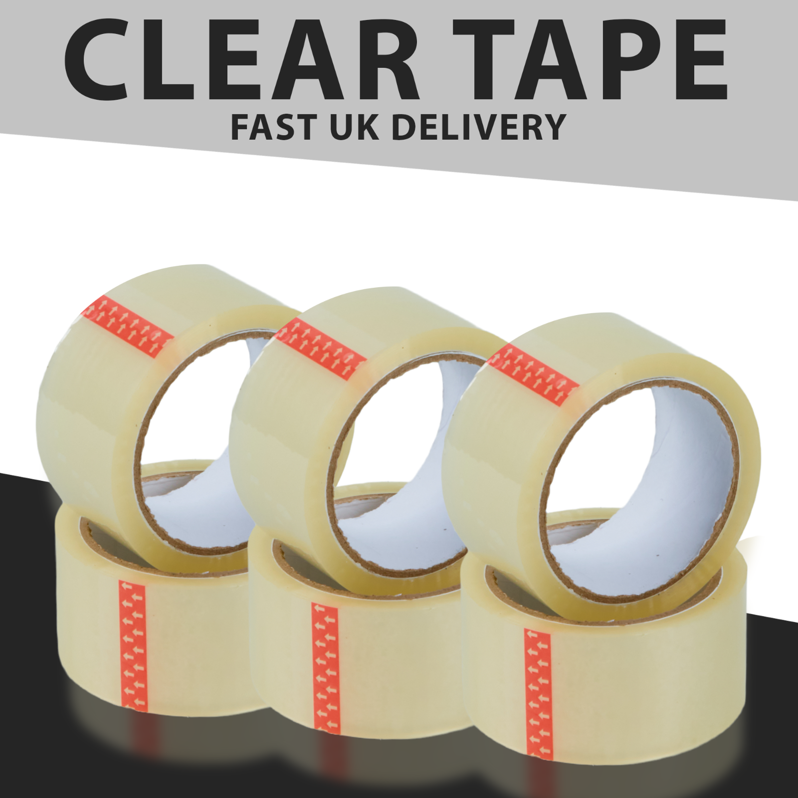 LONG LENGTH PACKING TAPE STRONG - BROWN / CLEAR / FRAGILE 48mm x 66M ...