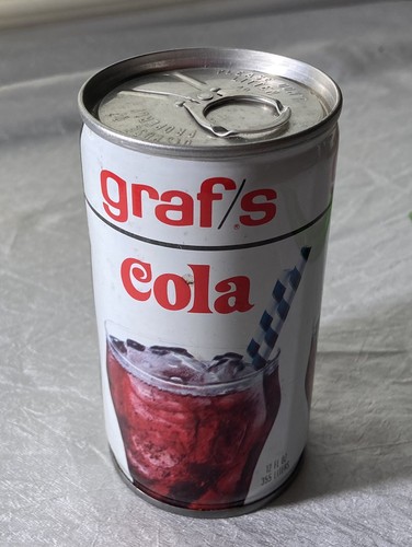 Vintage Graf's Cola Can 12oz Top Sealed But Empty Soda Pop Milwaukee | eBay