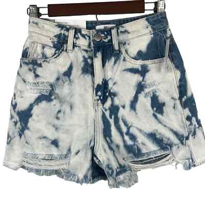 BP HIGH-RISE DISTRESSED BLEACH DYE CUTOFF DENIM SHORTS NWT WOMEN'S SIZE ...