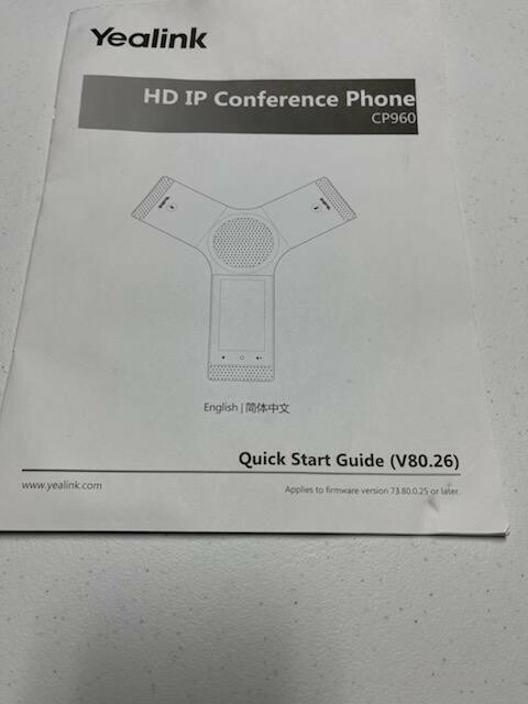 YeaLink CP960 Wireless Mic Conference IP Phone +2 wireless Expansion ...