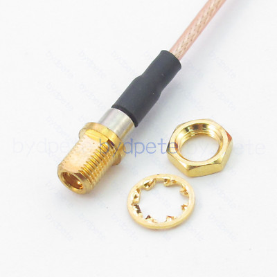 U.FL UFL plug to MMCX female bulkhead RG178 Pigtail Coax Cable IPX IPEX ...