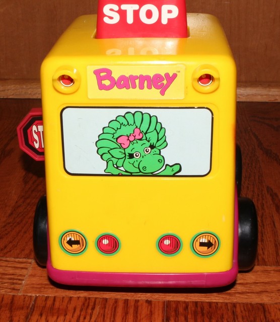 Barney School Bus Toy Push and Go - Vintage 1994 | eBay