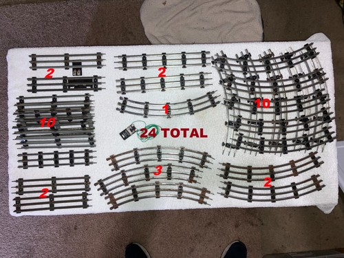Vintage Marx 24 PIECES OF TRAIN TRACK O GUAGE SET | eBay
