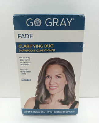 Go Gray Fade Clarifying Charcoal Daily Duo Shampoo & Conditioner - 6 oz each | eBay