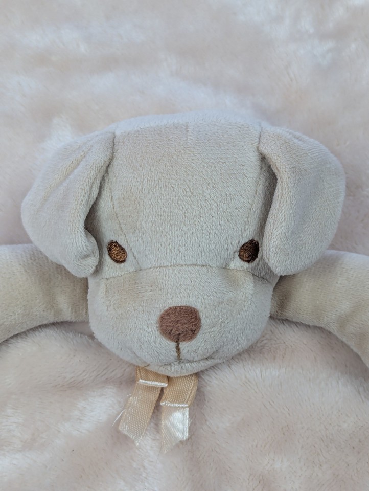 Pro Goleem Tan Beige puppy dog pink Security Blanket Baby Lovey satin ...