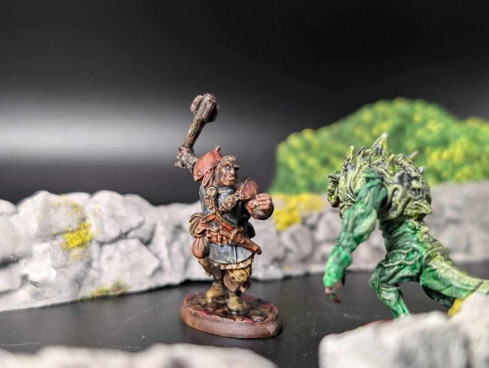 Well painted ruthless Reaper mercenary with mace d&d fantasy miniature ...