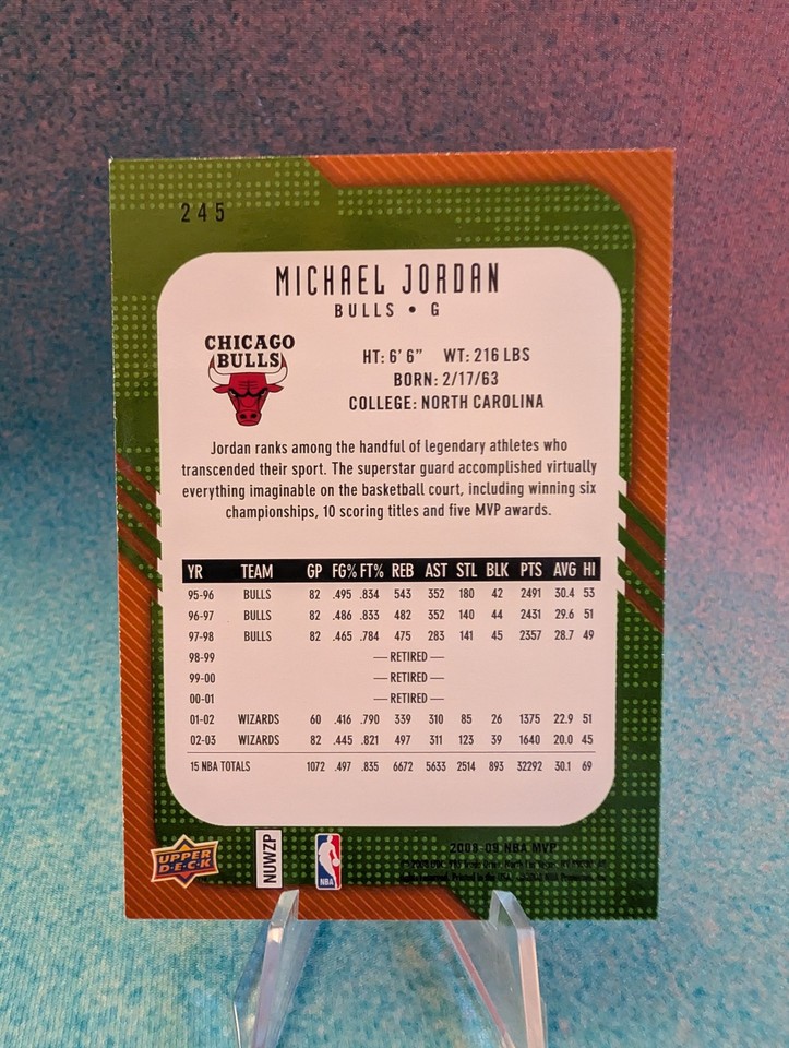 2008-09 Upper Deck MVP #245 Michael Jordan | eBay