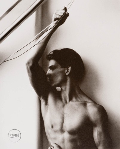 VTG Herb Ritts Print Stephano Male Model Duotone Engraving Photo 1985 ...