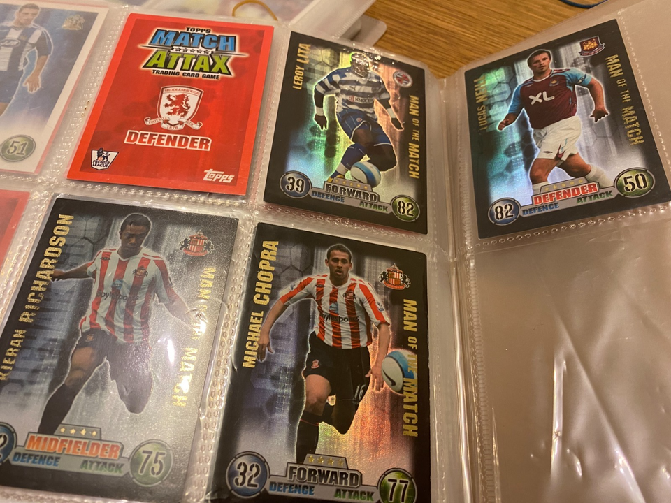 306 Topps Match Attax Football Cards Red Back 2007-2008 IN BINDER VGC ...