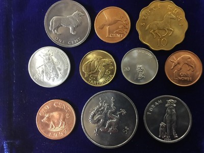 10 Different Uncirculated Animal Coins from 9 Different Countries and ...