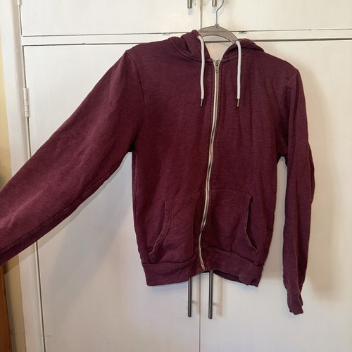 Men's Cedar Wood State Red Rust Zip Up Hoodie Top - Size XS XSmall ...