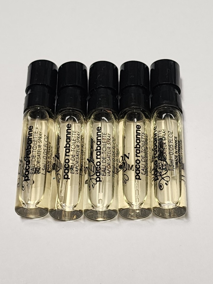 5x Set Paco Rabanne 1 Million EDT Eau de Toilette Spray 0.05 oz ...