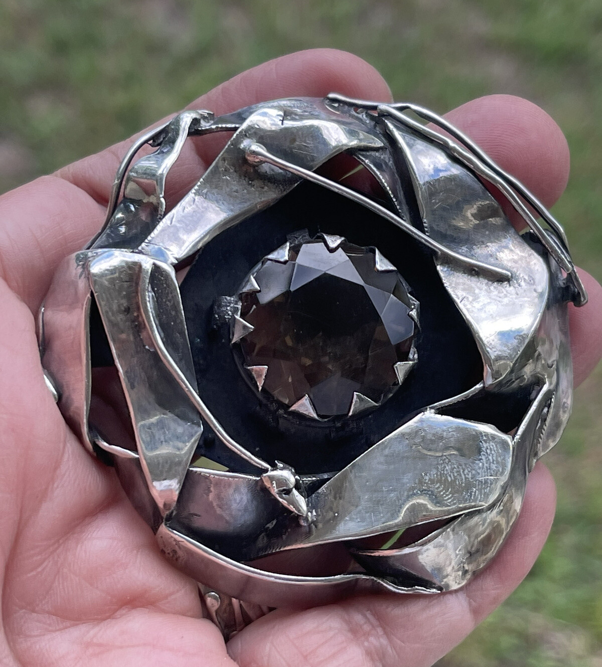 RARE Japanese MCM Artist FRANK TAIRA Sterling Brown T… - Gem