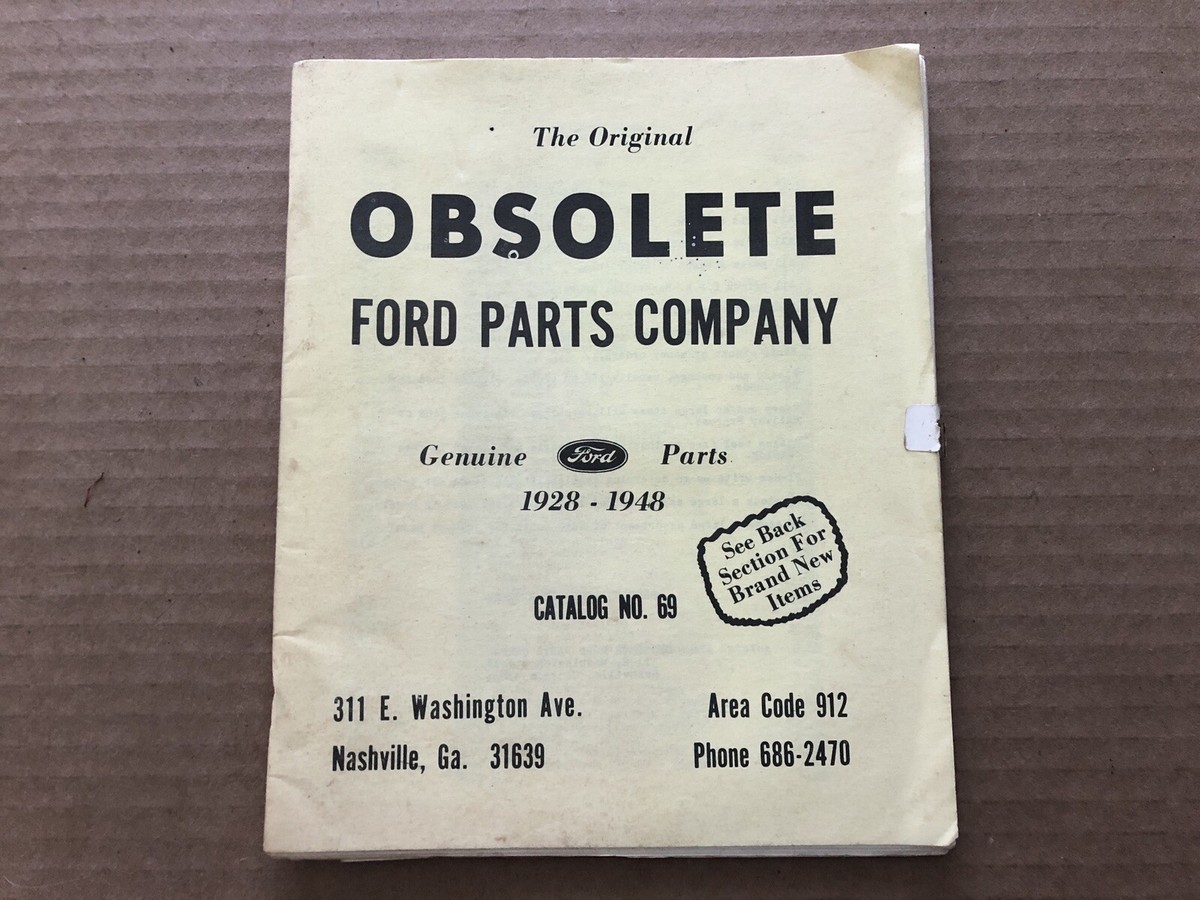 Vintage Early Ford Parts Catalog Classic Car Restoration & Parts