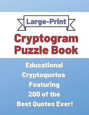 Cryptogram Puzzle Book Educational Cryptoquotes Increase Your by Games ...