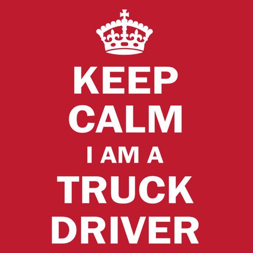 Funny T-shirt KEEP CALM I AM A TRUCK DRIVER kenworth man volvo western ...