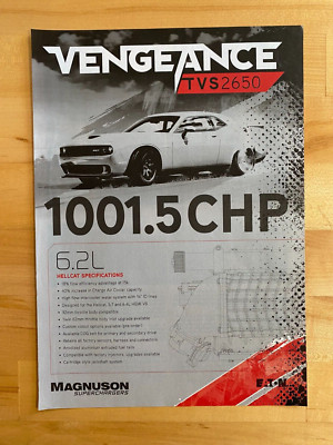 2017 Print Ad Magnuson 1001,5 CHP 6,2L Dodge Hellcat Specs VENGEANCE | eBay