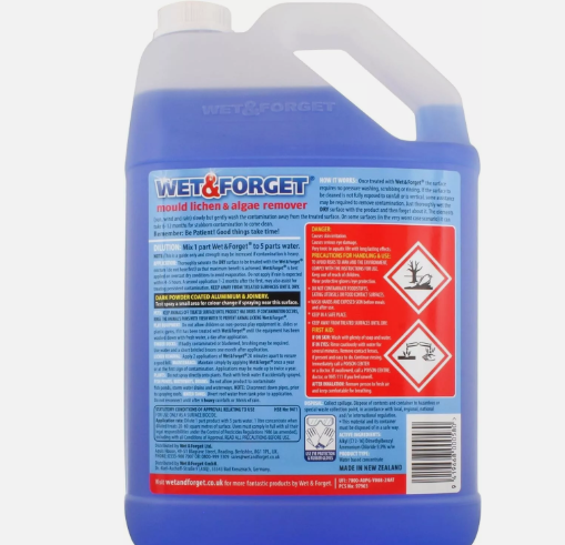 Wet & Forget Mould Lichen & Algae Remover Outdoor Cleaning Solution 5 ...