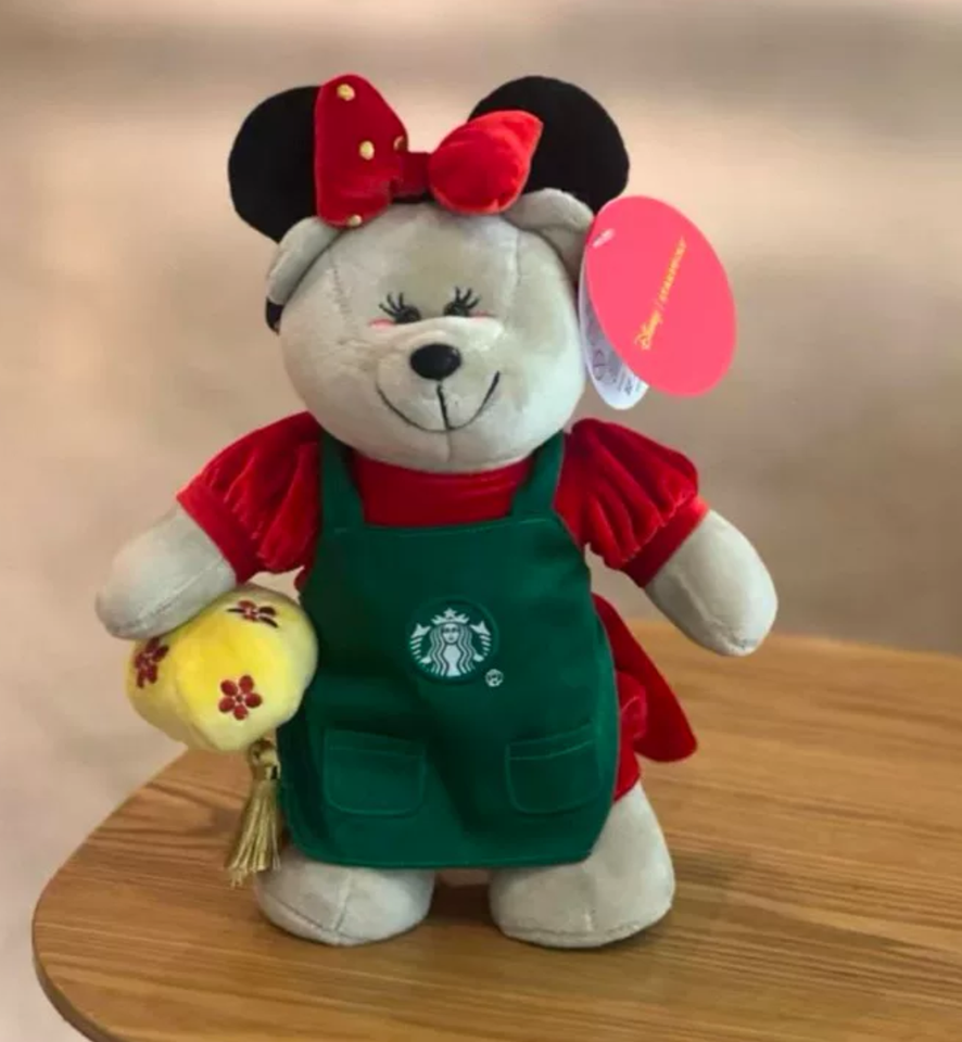 Authentic with tag Starbucks 2025 Mickey and minnie mouse Bear bearista ...