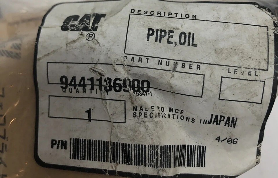 Cat Mcf 9441136900 Pipe, Oil | eBay