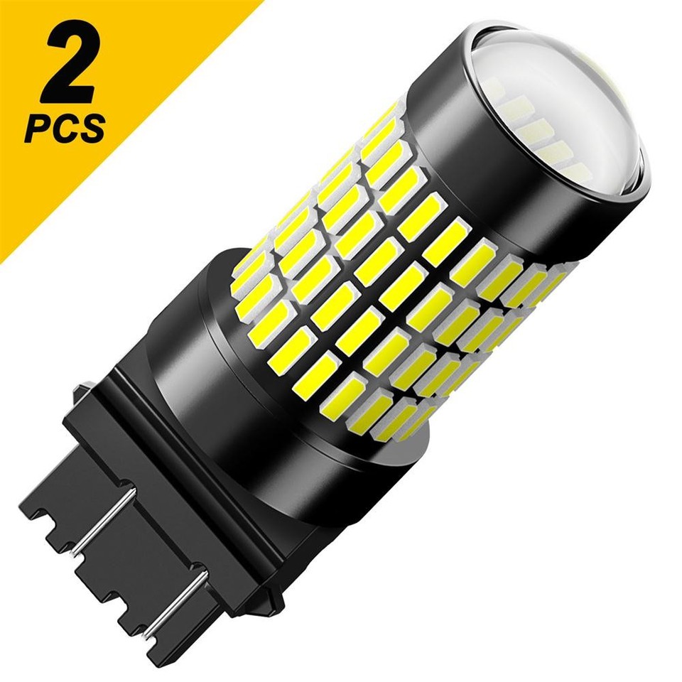 Pair White 3157 3457 3057 Signal 102SMD Backup Reverse Tail Turn LED ...