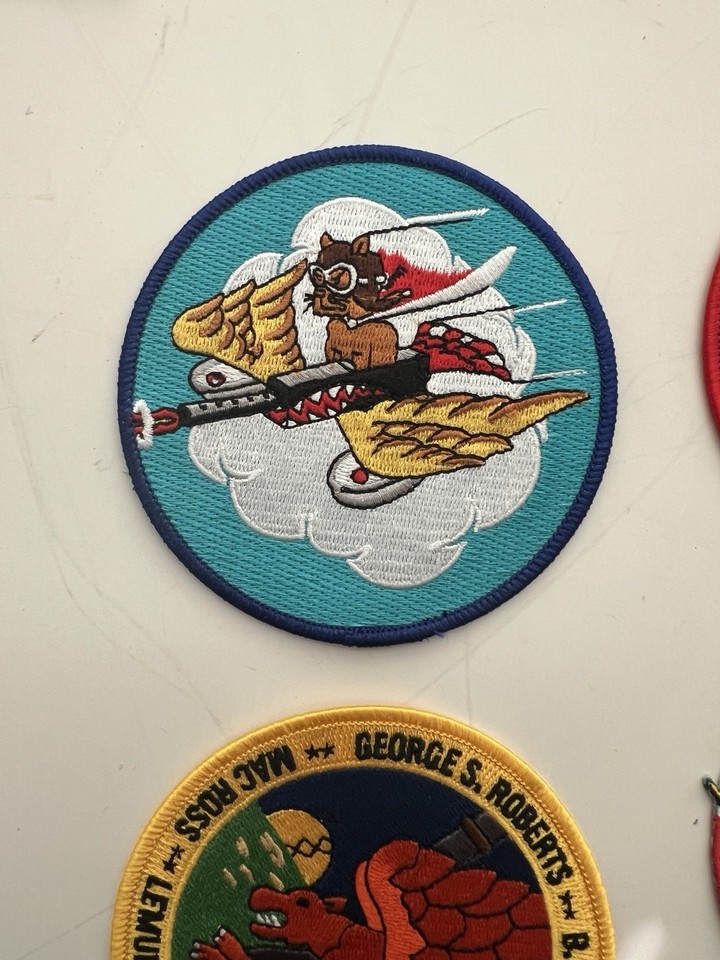 5 WWII USAAF embroidered PATCH GROUP 332 FG TUSKEGEE RED TAILS FLIGHT ...