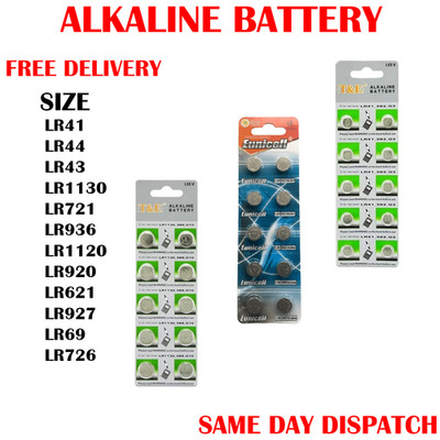 lr44 LR41 LR1130 LR43 LR936 LR754 LR44 1.5v coin Cell Button Battery ...