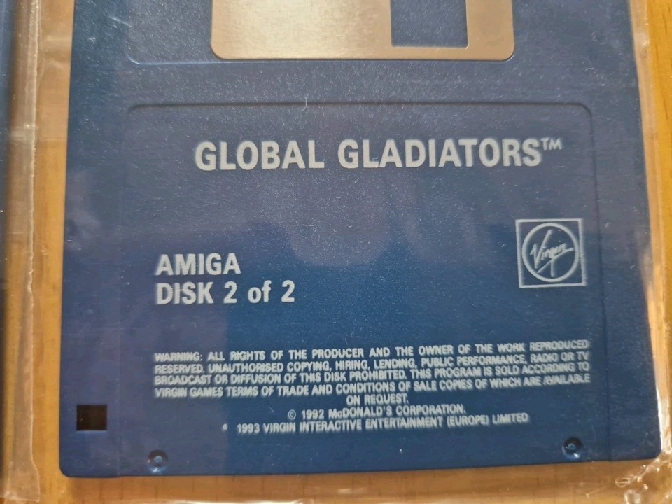 AMIGA Floppy Disk Game Disks - GLOBAL GLADIATORS | eBay UK