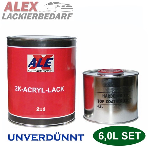 6 Liter SET 2K Autolack Arktikweiss für Mercedes Benz DB 9147 MB 147 ...