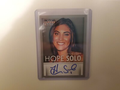 Hope Solo 2015 Panini Americana Autograph SP Auto Team USA GOALKEEPER ...
