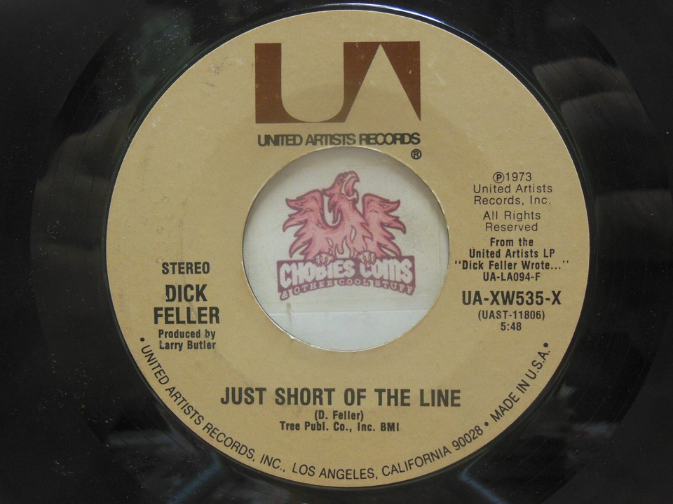 Dick Feller – The Credit Card Song / Just Short Of The Line, 45 RPM VG ...