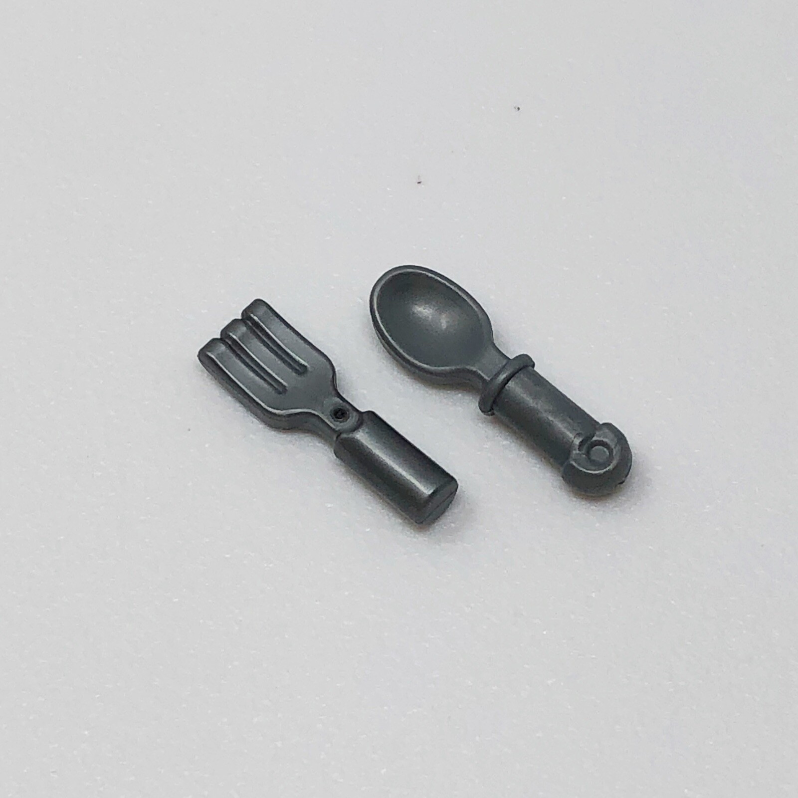 34173 79741 LEGO Utensil SPOON & FORK Minifigure ACCESSORY Flat Silver ...