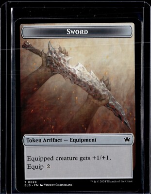 Sword Token - 28 - BLB - NM - MTG Magic the Gathering | eBay
