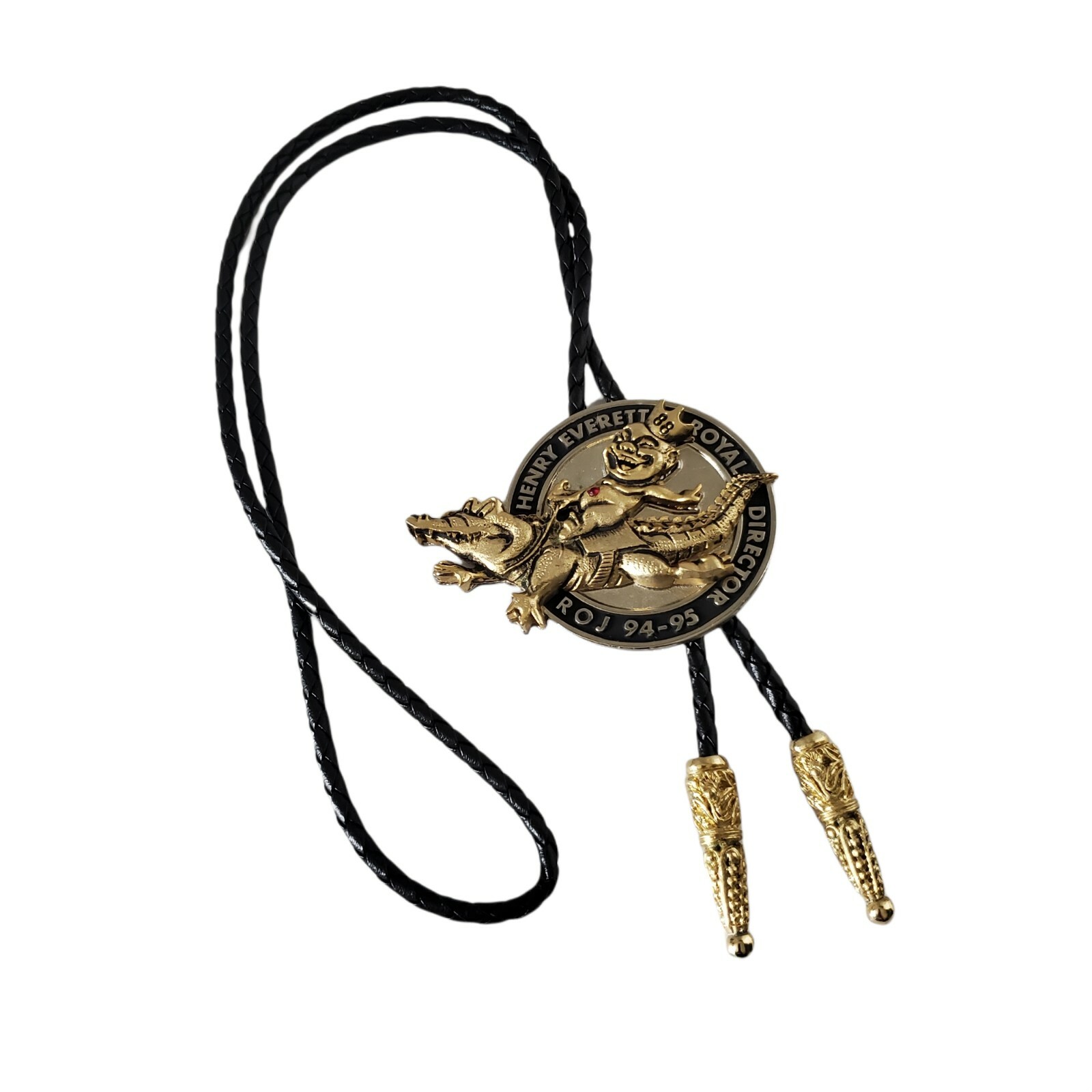 Masonic Shriner Royal Order of Jesters Billikin Bolo Tie Director Henry ...