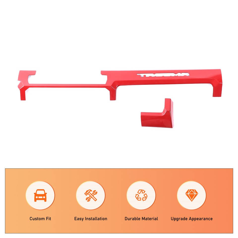 Red Center Console Dashboard Trim Cover For Toyota Tacoma SR/SR5 2024 ...