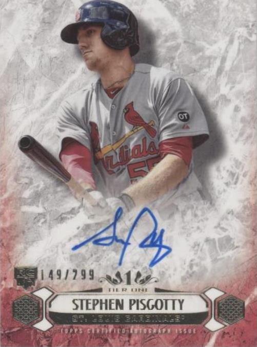 2016 Topps Tier One - Breakout Autographs Stephen Piscotty #BOA-SPS ...