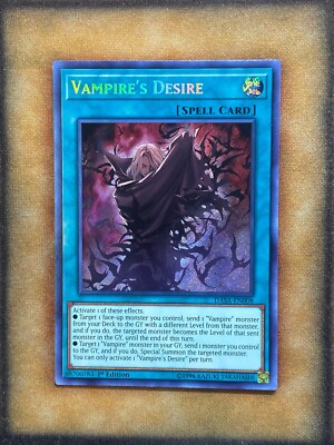 Yugioh Vampire's Desire DASA-EN008 Secret Rare 1st Ed LP | eBay
