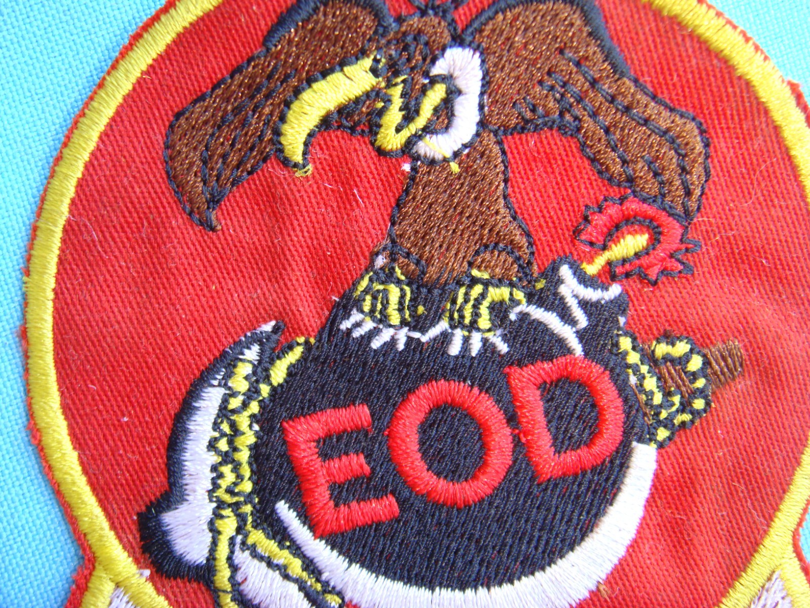 VIETNAM WAR PATCH, US NAVY EXPLOSIVE ORDNANCE DISPOSAL EOD BOMB | eBay